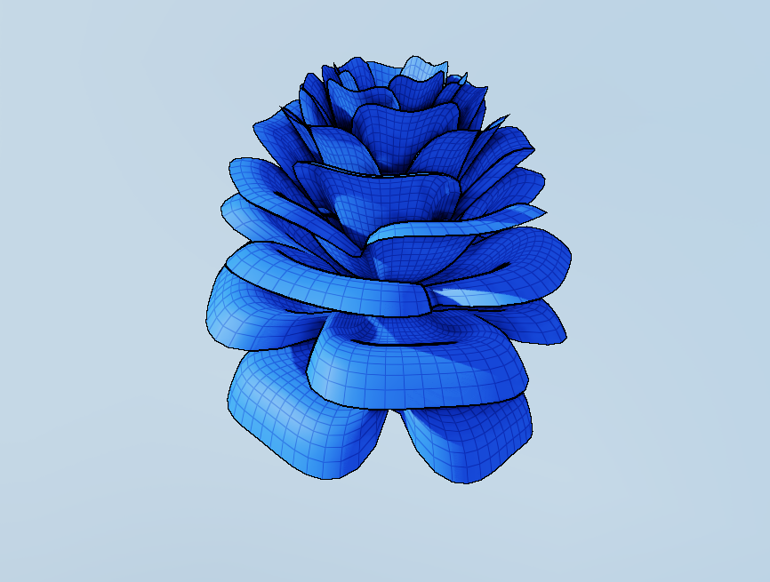 echarts Parametric Surface Rose-山海鲸